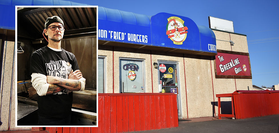 The Green Line Grill | Onion Fried Burgers | Colorado Springs